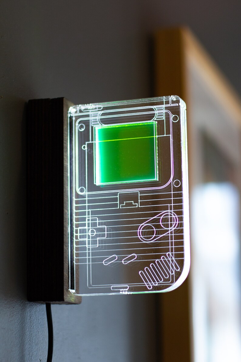 Nintendo Game Boy Light Bright LED Lamp Colored Screen | Etsy