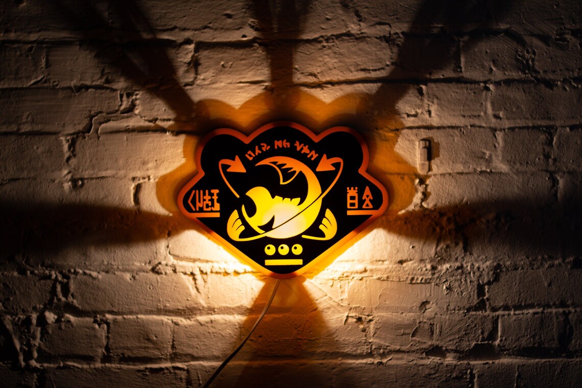 Splatoon Lamp Grizzco Industries Wall Hangable Nintendo - Etsy