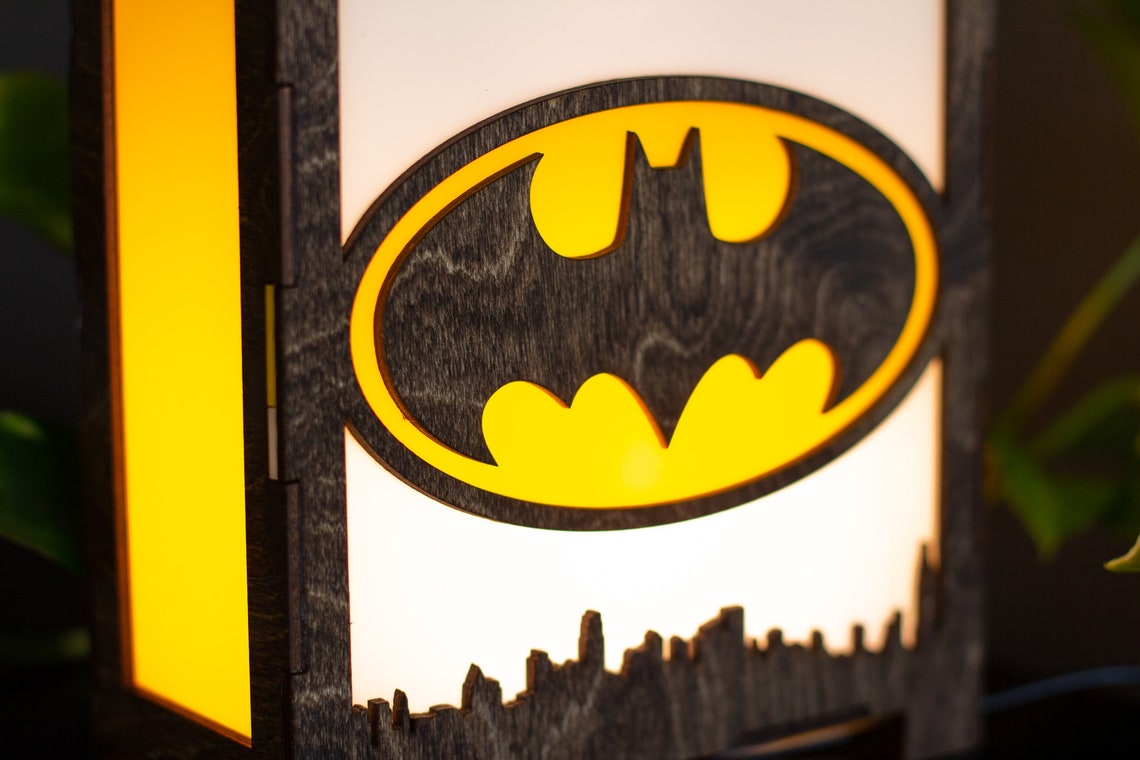 Batman Table Lamp DC Comics | Etsy