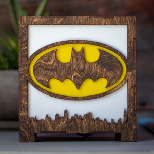 Batman Table Lamp DC Comics - Etsy
