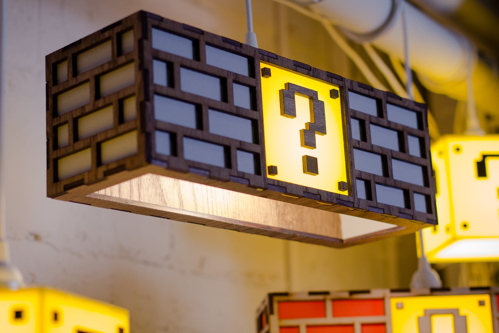 Colorful Mario Question Mark Block Lamp Nintendo Roots - Etsy Australia