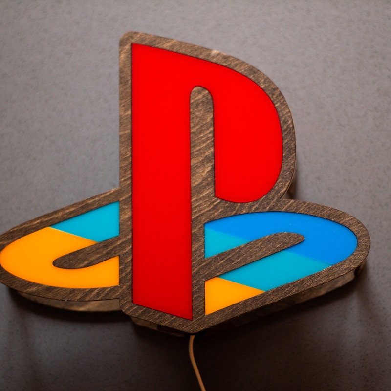 3d Playstation Lamp - Etsy