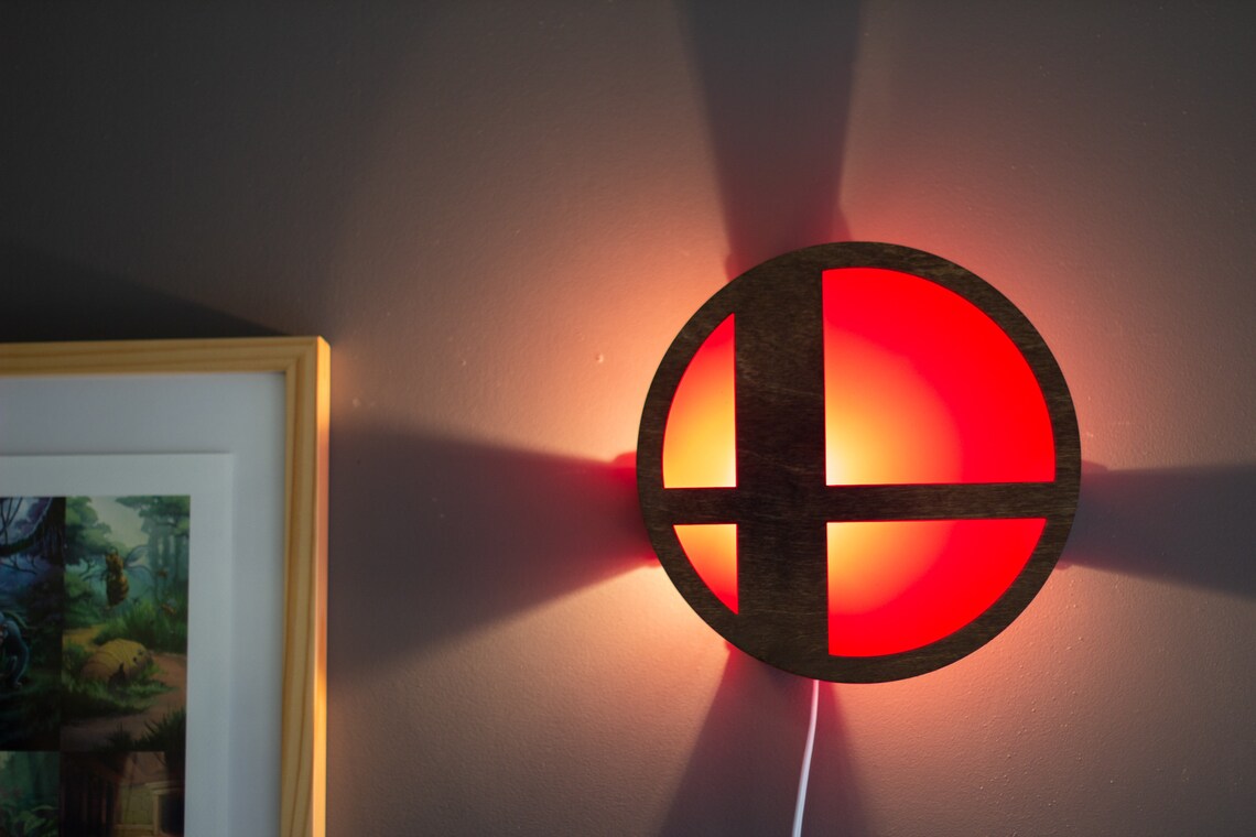 Nintendo Super Smash Bros. Lamp | Etsy