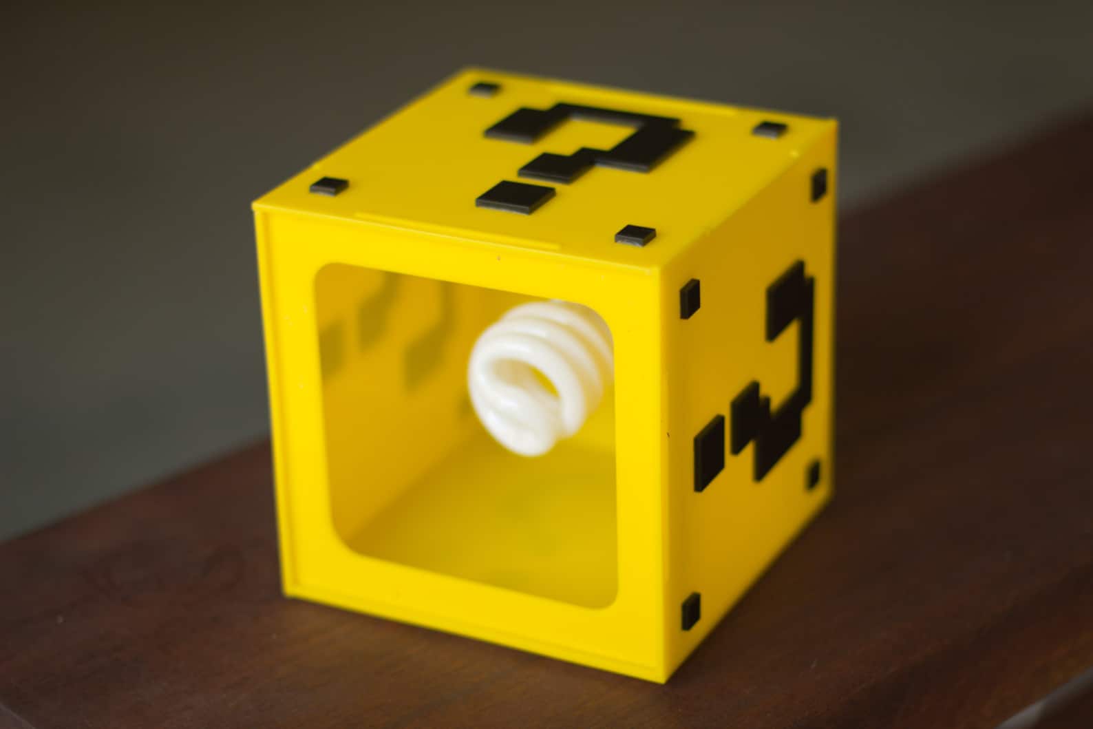 Mario Question Mark Block - Hanging Lamp - Etsy