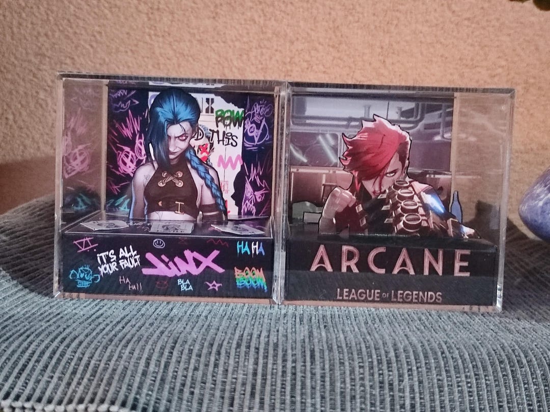 Cube Diorama ARCANE SPECIAL league of Legends: Jinx and Vi - Etsy