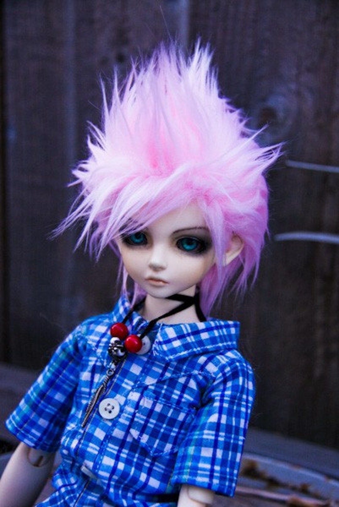 Hidden Dreams™ Baby Pink Color Bjd Fur Wig for Bjd Doll Size Uncle SD ...