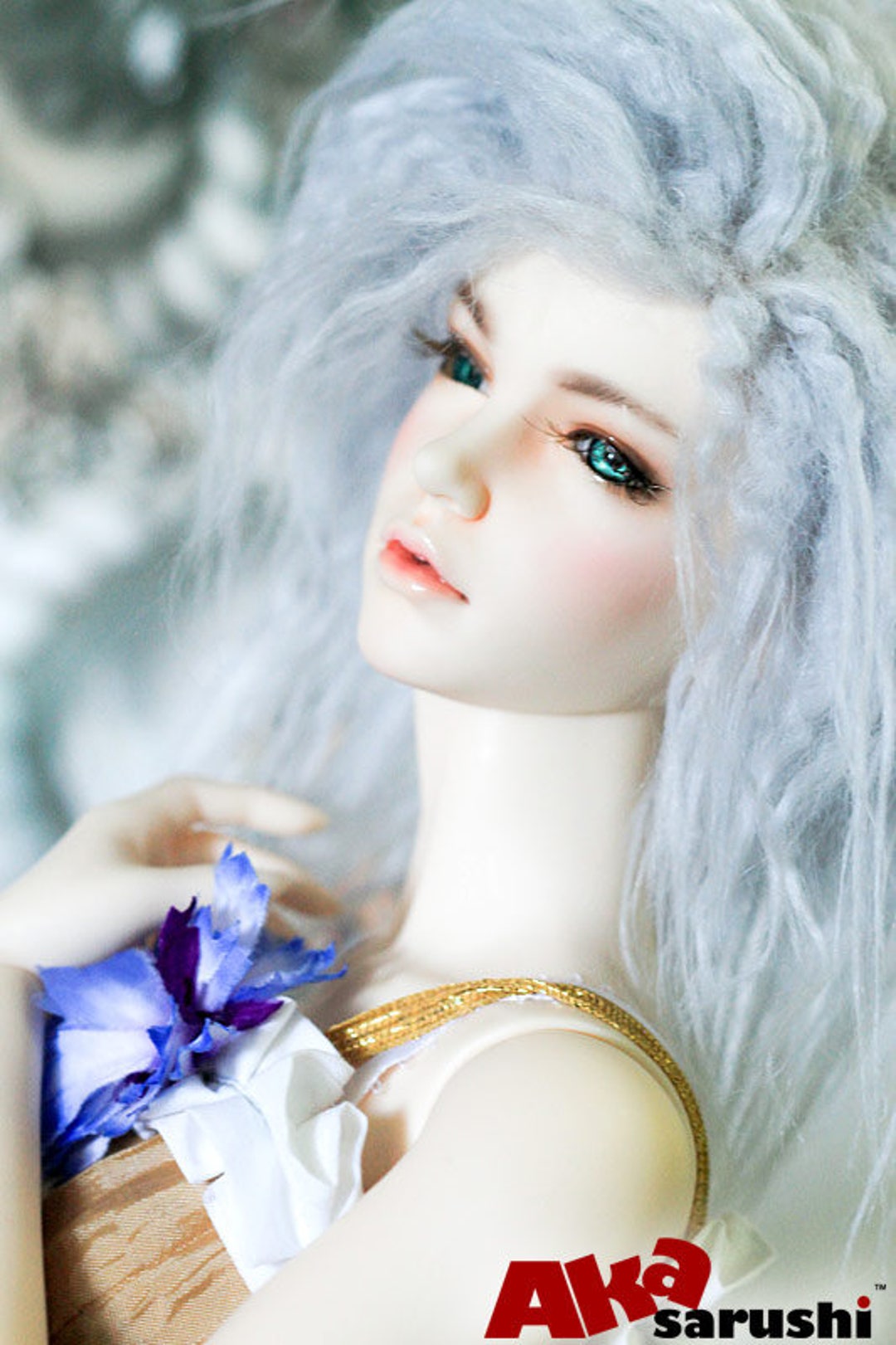 Hidden Dreams™ "limited Edition" Misty Silver Bjd Fur Wig Size SD MSD Tiny Yosd Myou Doll ...