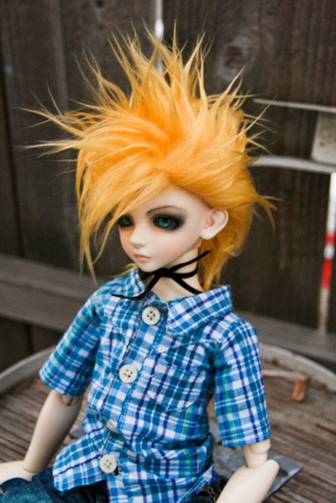Hidden Dreams™ Golden Yellow Bjd Fur Wig for Bjd Doll Size Uncle SD MSD ...