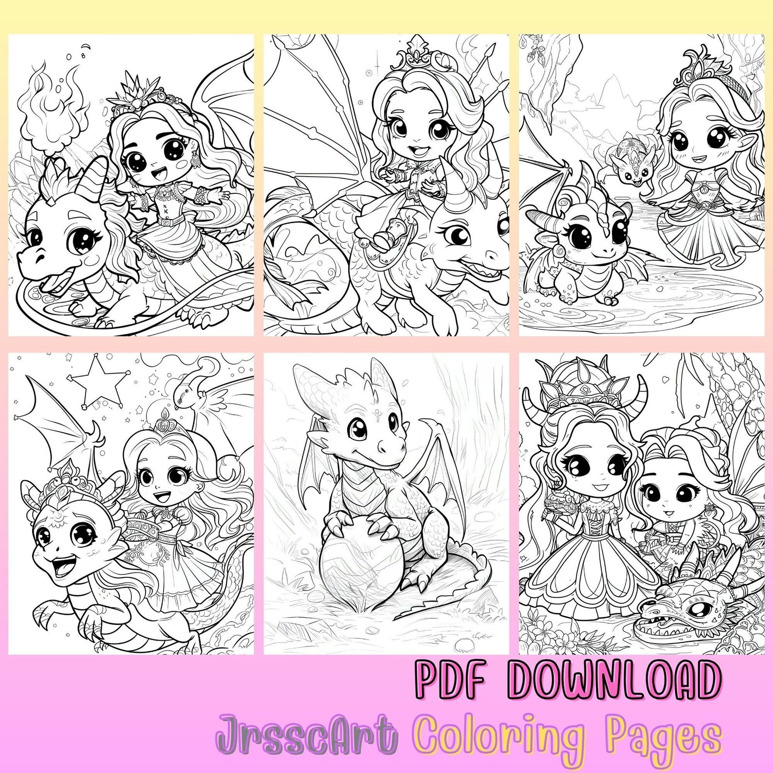 Cozy Moments, Cute Kawaii 30 Coloring Pages , Fantasy Princess and ...