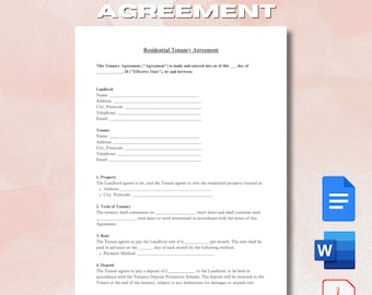 Non-disclosure Agreement - Mircrosoft Word / Google Docs Editable and Printable PDF File - Etsy