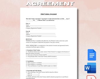 Non-disclosure Agreement - Mircrosoft Word / Google Docs Editable and Printable PDF File - Etsy