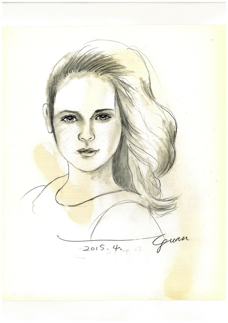 Portrait, Drawing, Painting, Personal Art, Hand-made, Customized - Etsy