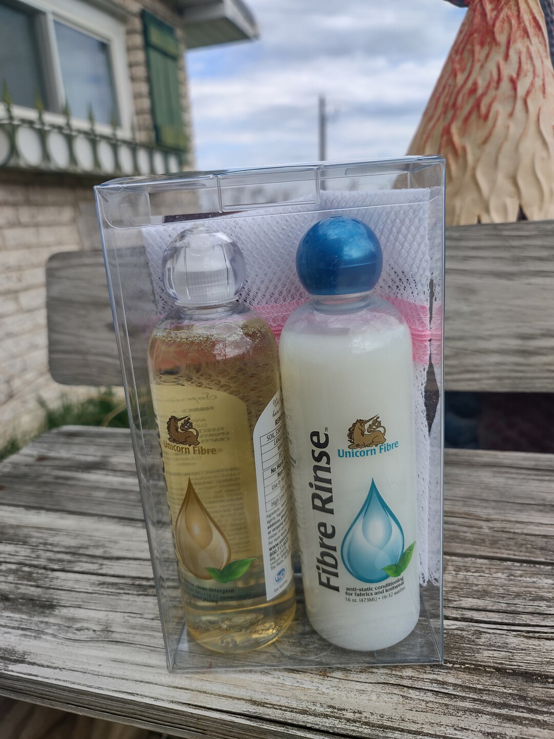 Duo Unicorn Power Scour and Fiber Rinse and Laundry Bag Kit Each Bottle ...