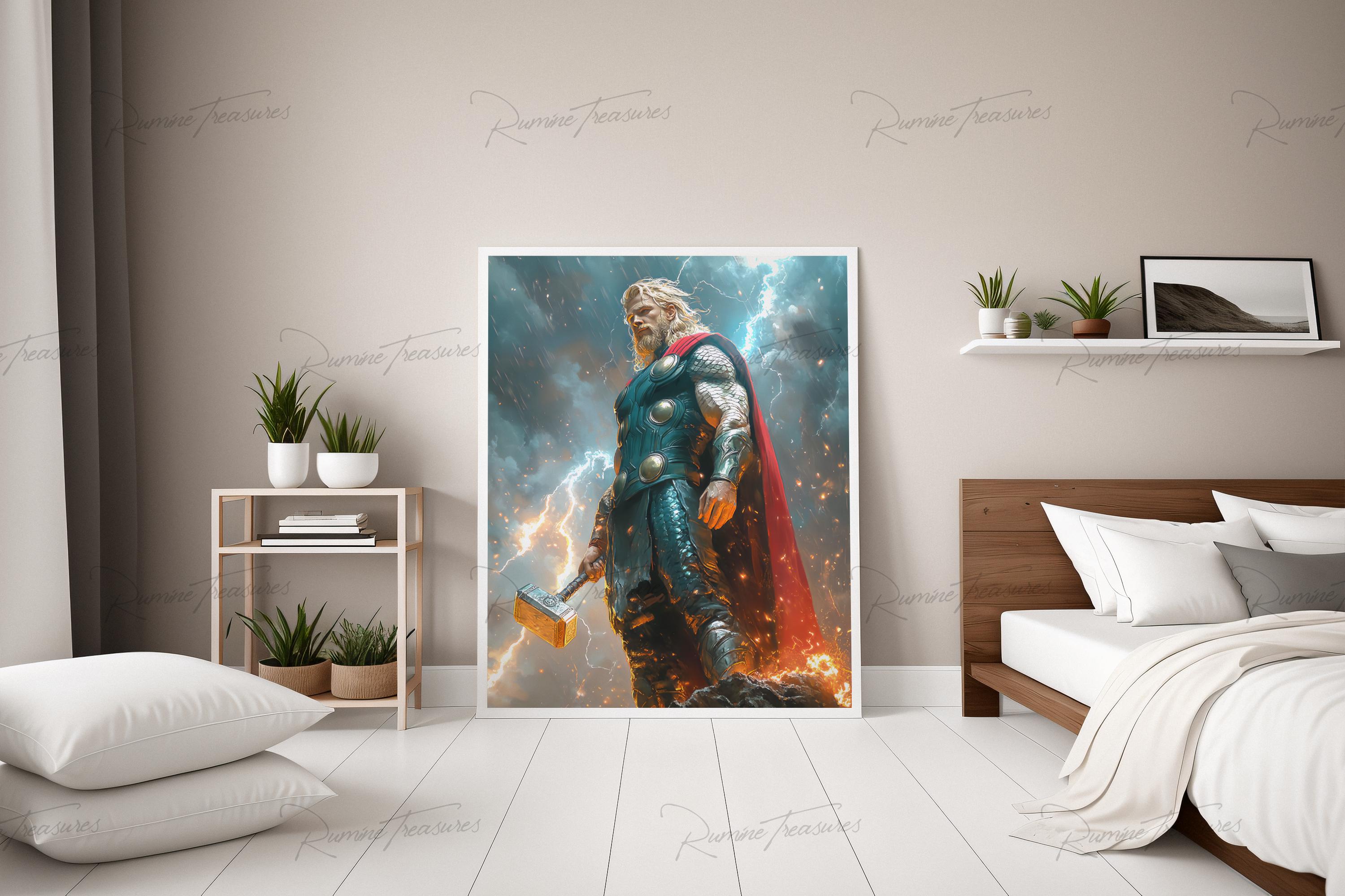 Thunder Unleashed Printable Art Wall Art Ruminetreasures - Etsy