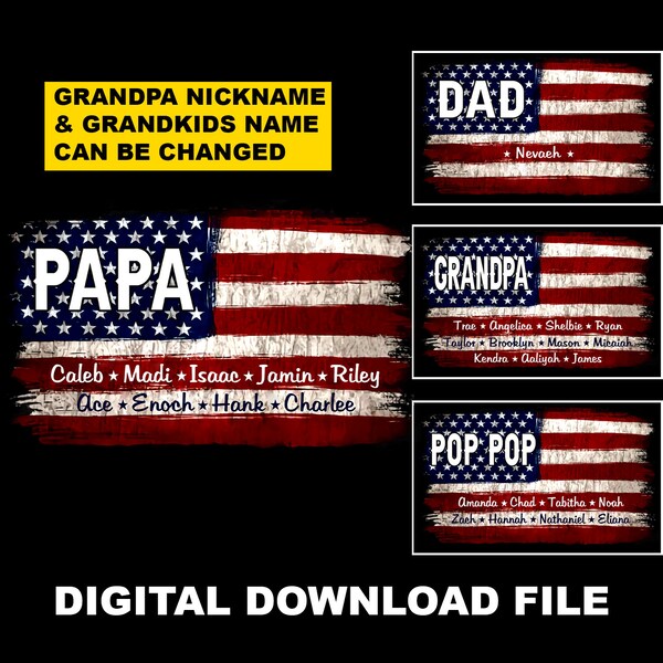 American Flag Grandpa - Etsy