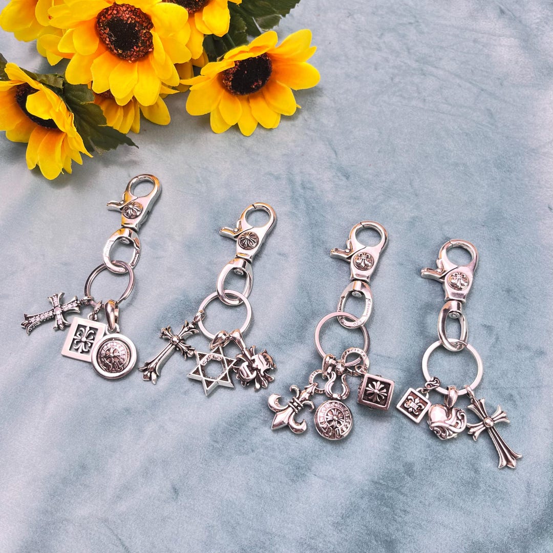 Gothic Keychain,chrome Hearts Dice Keychain,vintage Keychain,key ...