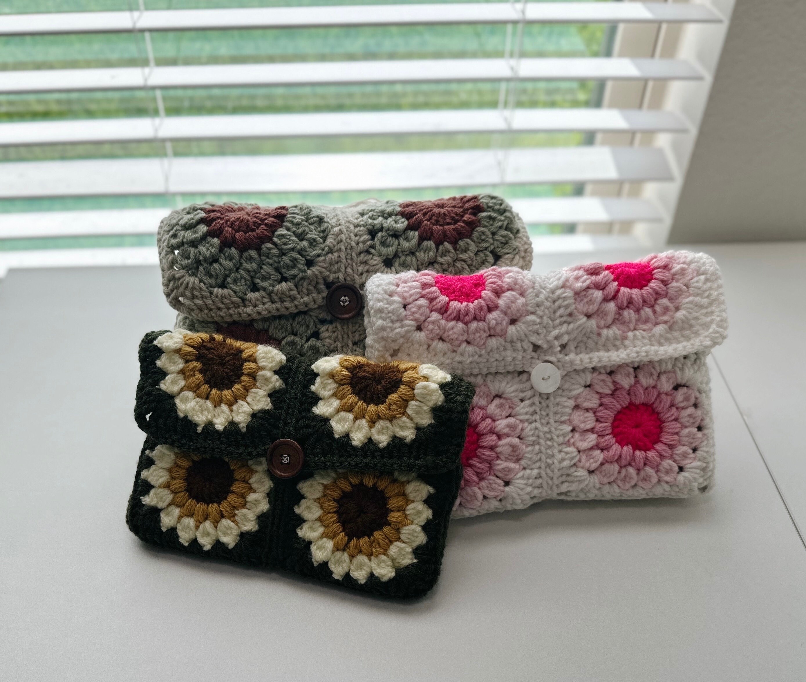 Crochet Sunflower Book Cover - Etsy
