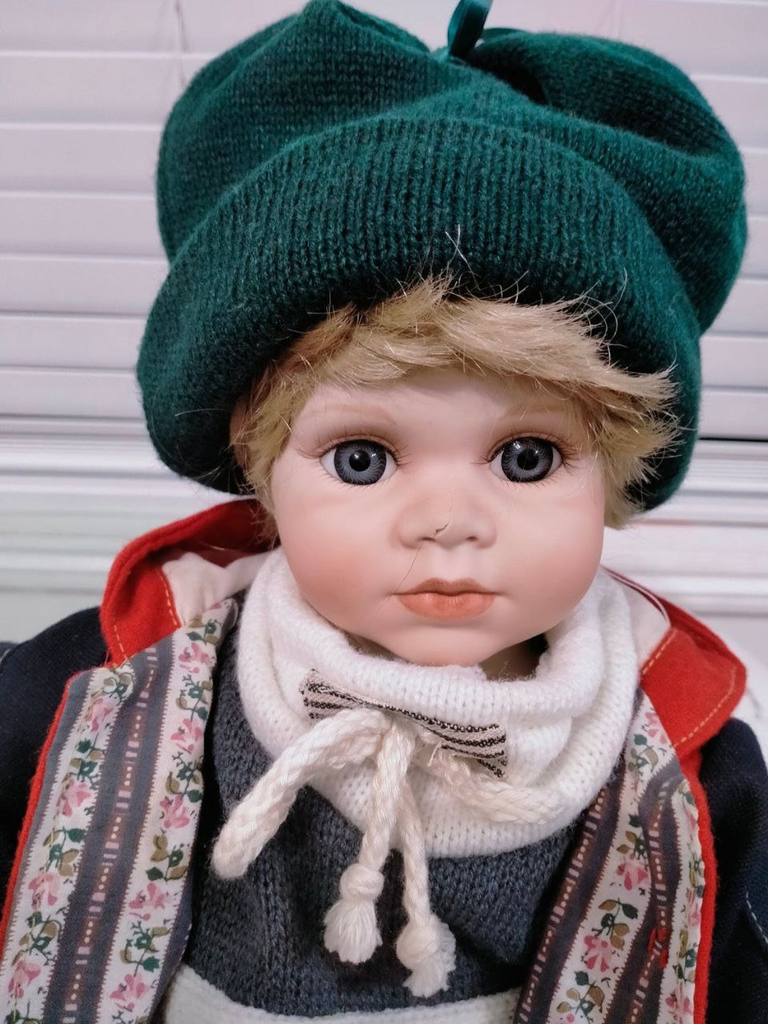 Vintage Porcelain Boy Doll - Etsy
