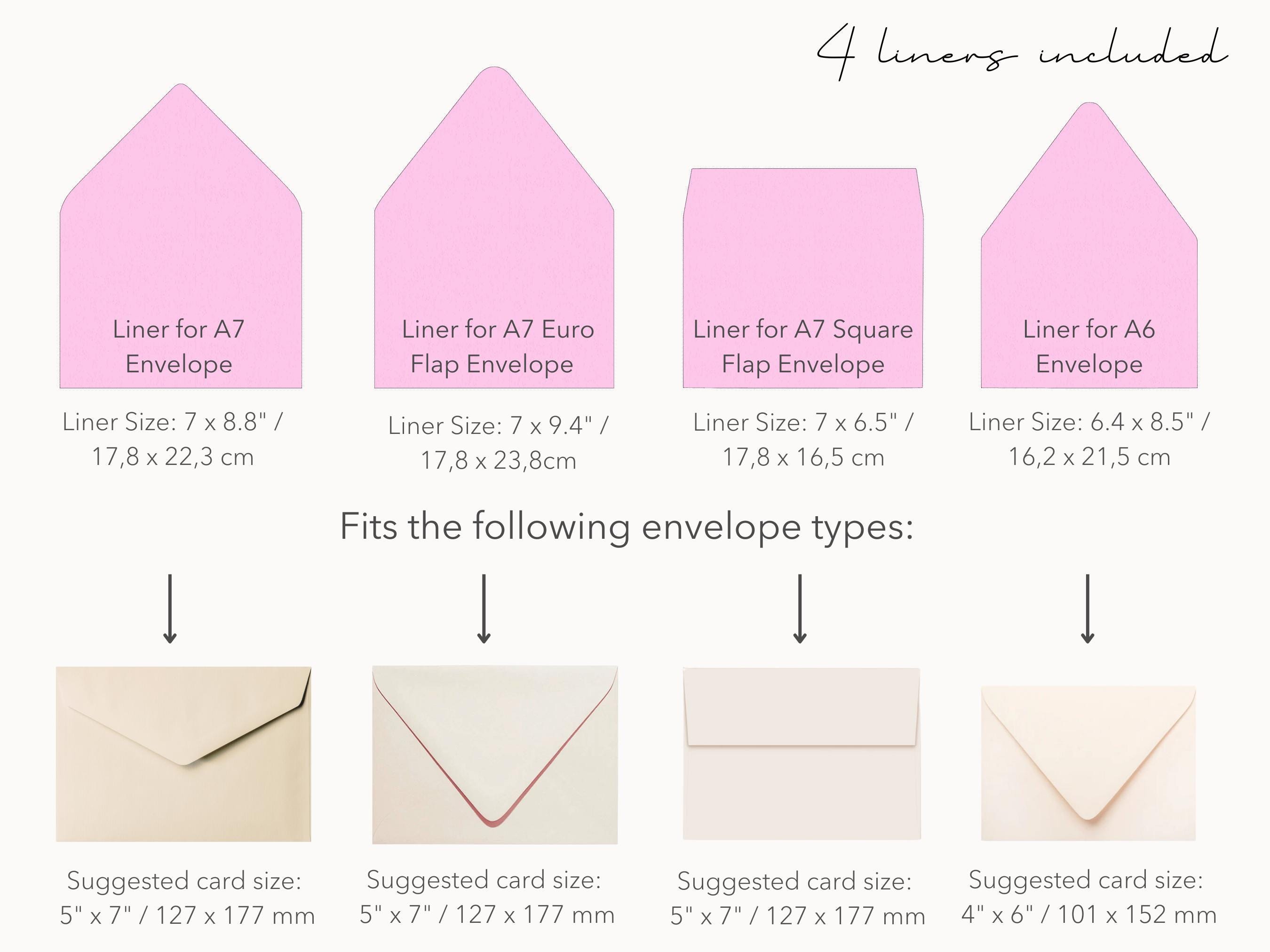Pink & Peach Envelope Lining | Printable Liner PDF | Wedding Invitation ...