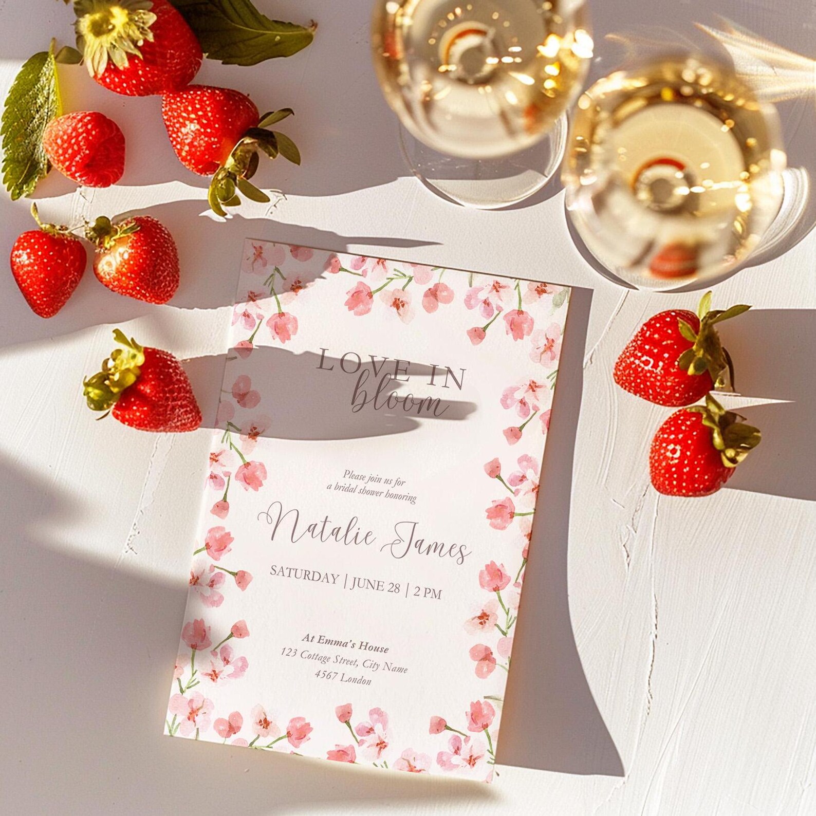 Love is in Bloom Bridal Shower Invitation, Wildflower Bridal Shower ...