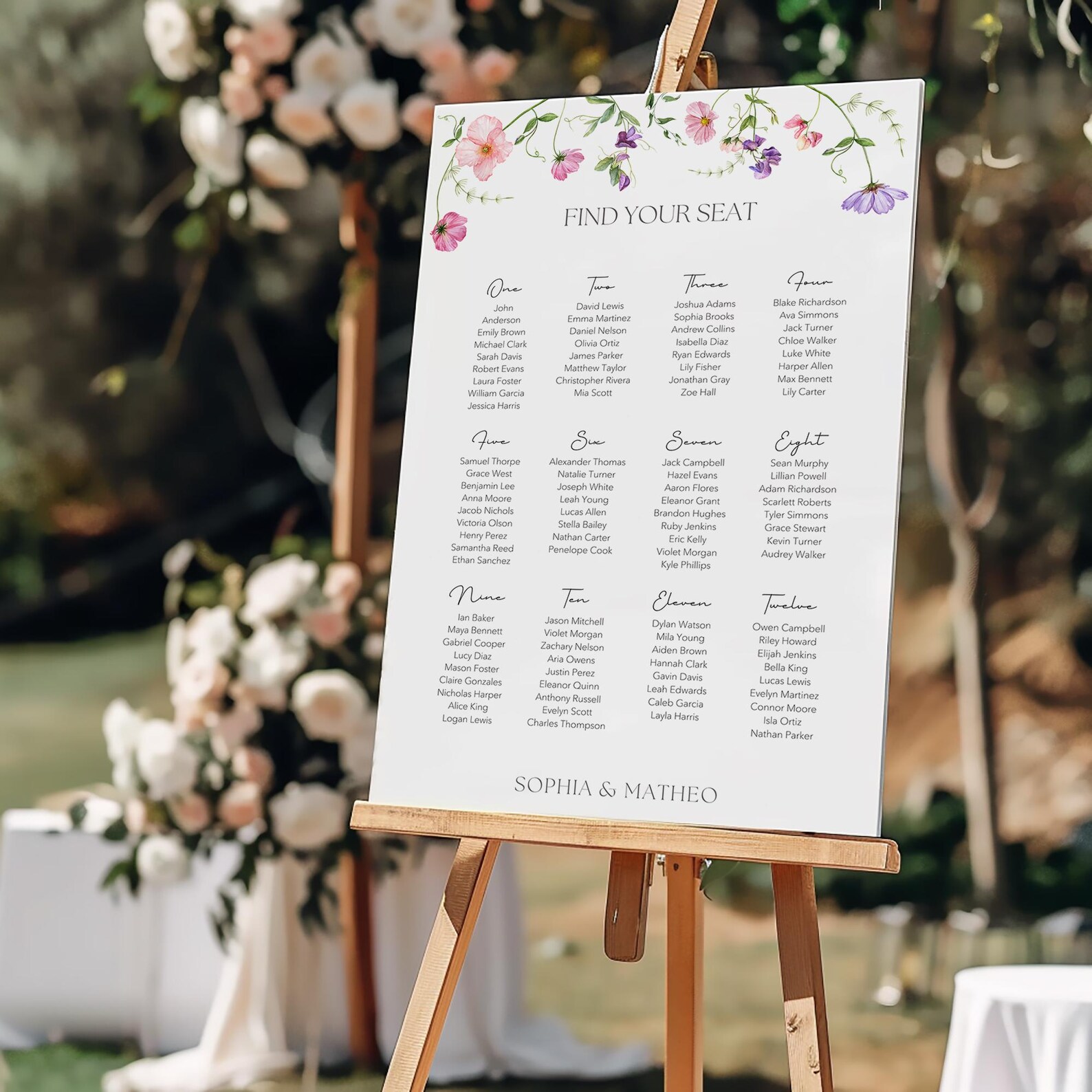 Wedding Signs Bundle | Editable Digital Templates | Pastel Blooming ...