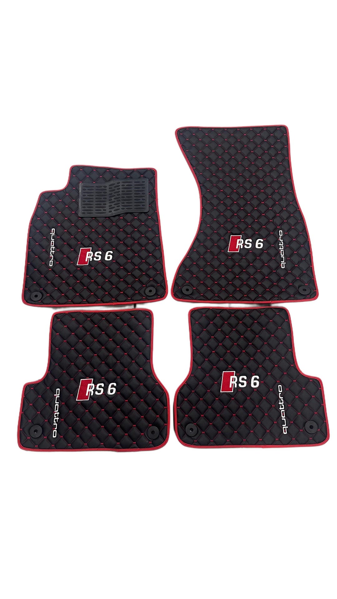 Leather Car Mats for Audi RS6 / S6 / A6 / Audi Car Mats / RS6 Car Mats ...