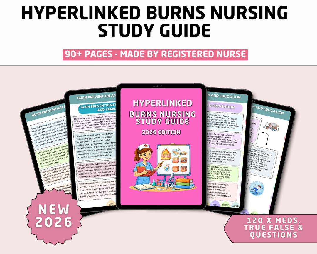 Burns Nursing Notes, Integumentary System, Burn Notes, Digital ...