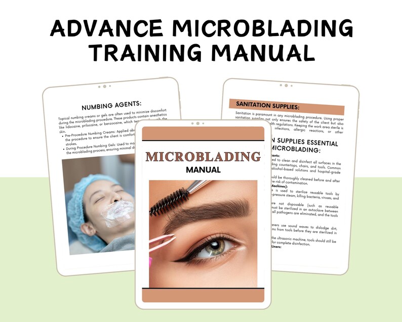 Microblading Training Manual: Eyebrow Tattoo Guide (PDF Ebook) - Etsy
