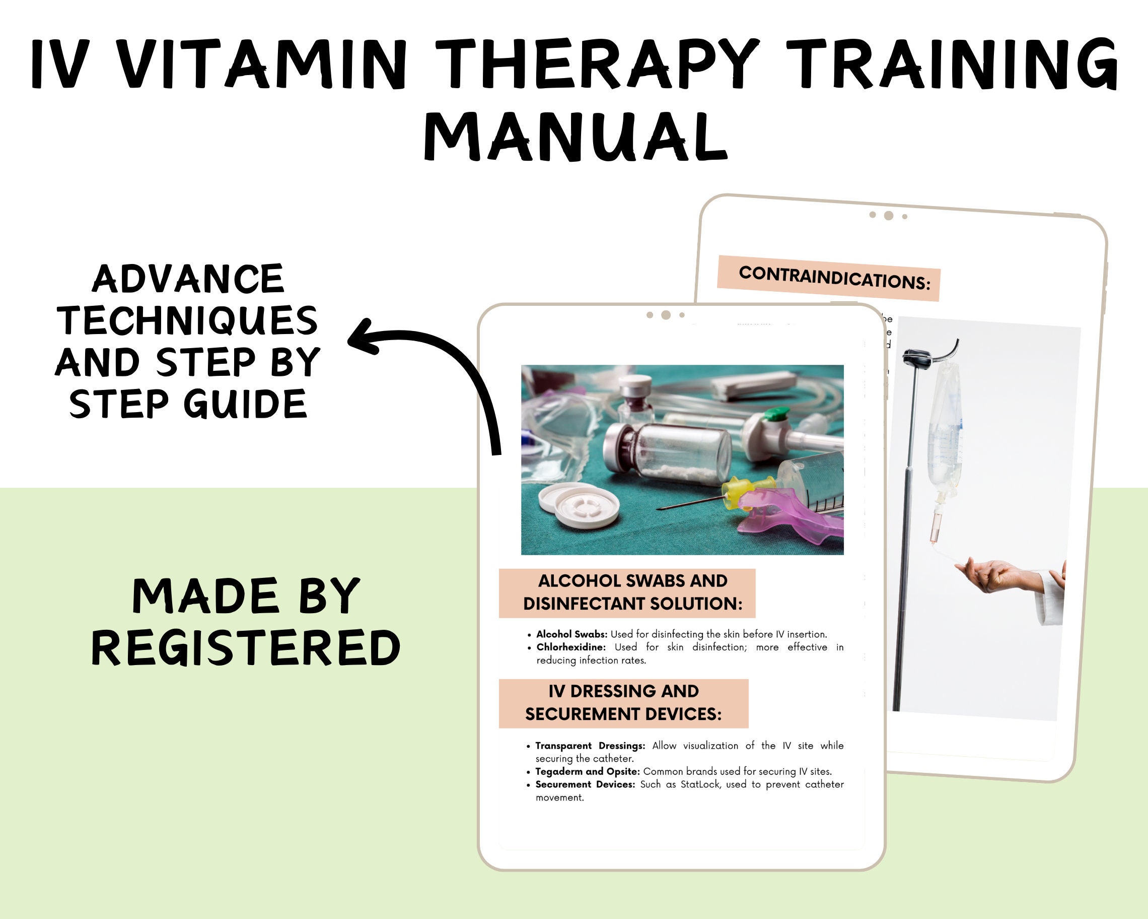 IV Vitamin Therapy Training Manual, Editable Training Guide, Nutrient ...