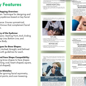 Eyebrow Mapping Editable Manual, Tutorial, Brow Training Course ...