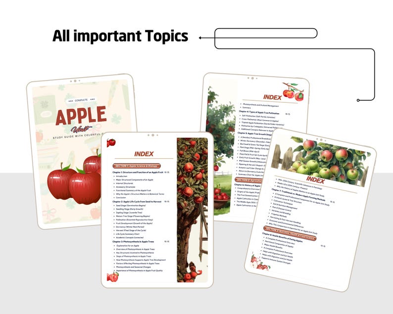 APPLE Mini Unit Study, Life Cycle, Anatomy, Nature Study, Science ...