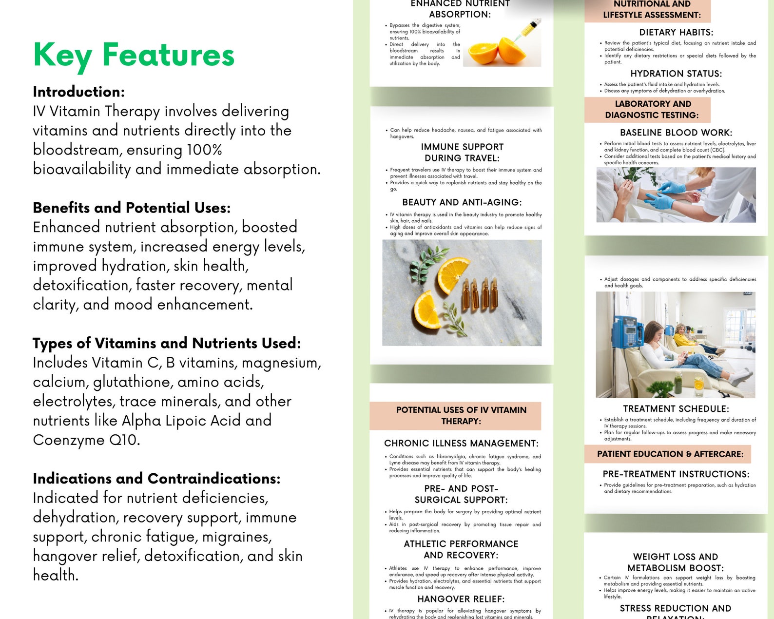 IV Vitamin Therapy Training Manual, Editable Training Guide, Nutrient ...