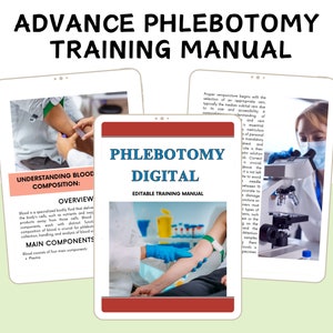 Phlebotomy Training Manual: Editable Digital Guide (canva) - Etsy