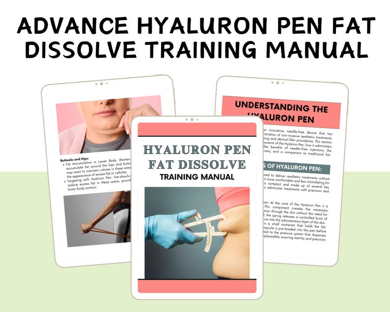 Hyaluron Pen Fat Dissolve Training Manual: Lipolysis Online Course ...