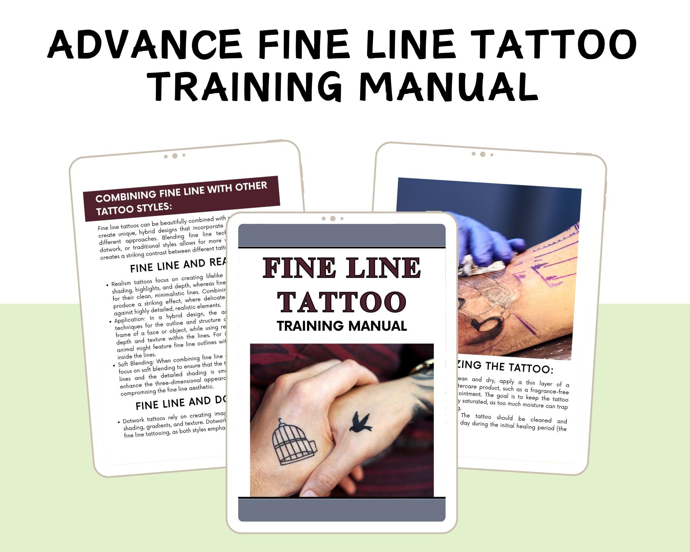Tiny Tattoo Manual, Fine Line Tattoo Training, Tattoo Linework Course ...