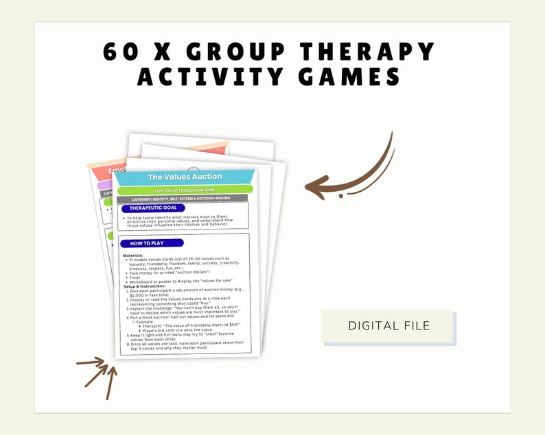 60 X Group Therapy Addiction Recovery Games - Coping Skills & Relapse ...