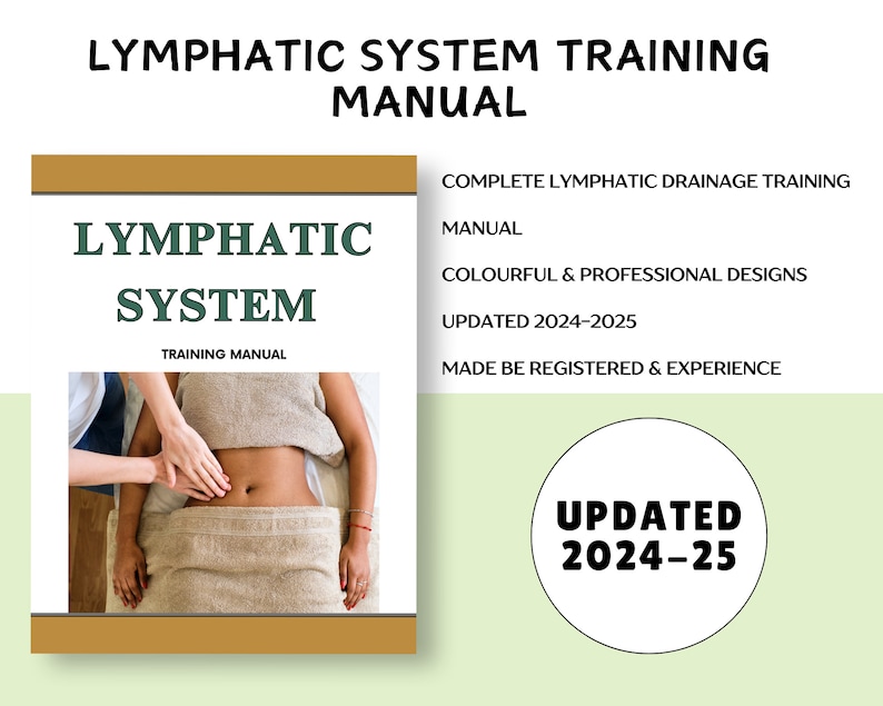 Lymphatic System Training Manual: Massage, Drainage, Anatomy (canva ...