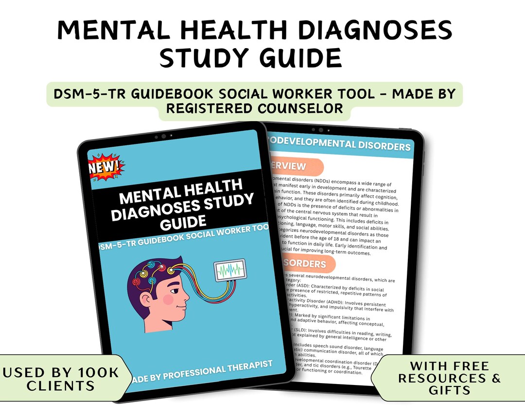 Mental Health Diagnostic Notes – DSM-5 TR Study & Nursing Guide (PDF ...