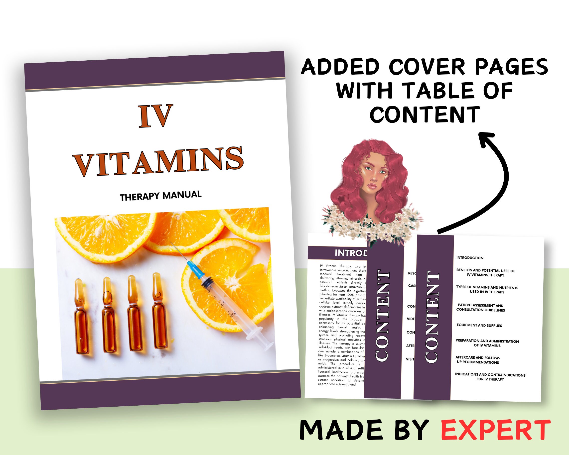IV Vitamin Therapy Training Manual, Editable Training Guide, Nutrient ...