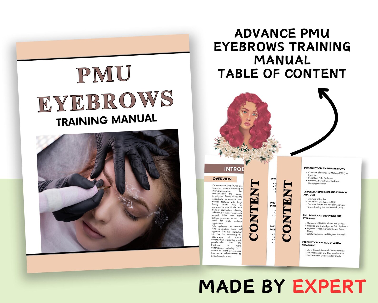 PMU Eyebrows Training Manual: Microblading, Ombre, Powder Brows ...
