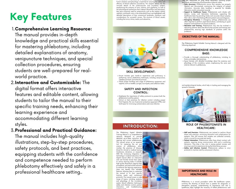 Phlebotomy Training Manual: Editable Digital Guide (canva) - Etsy