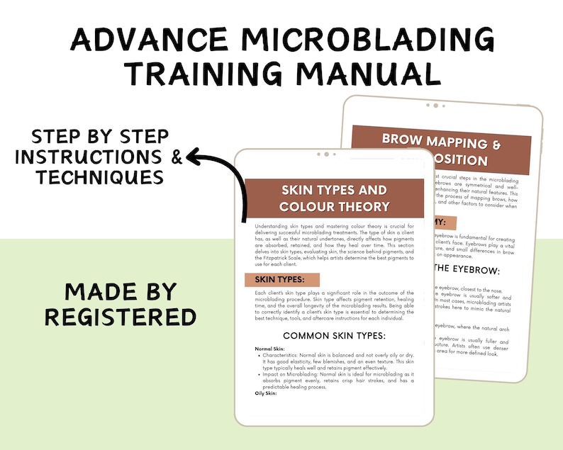 Microblading Training Manual: Eyebrow Tattoo Guide (PDF Ebook) - Etsy