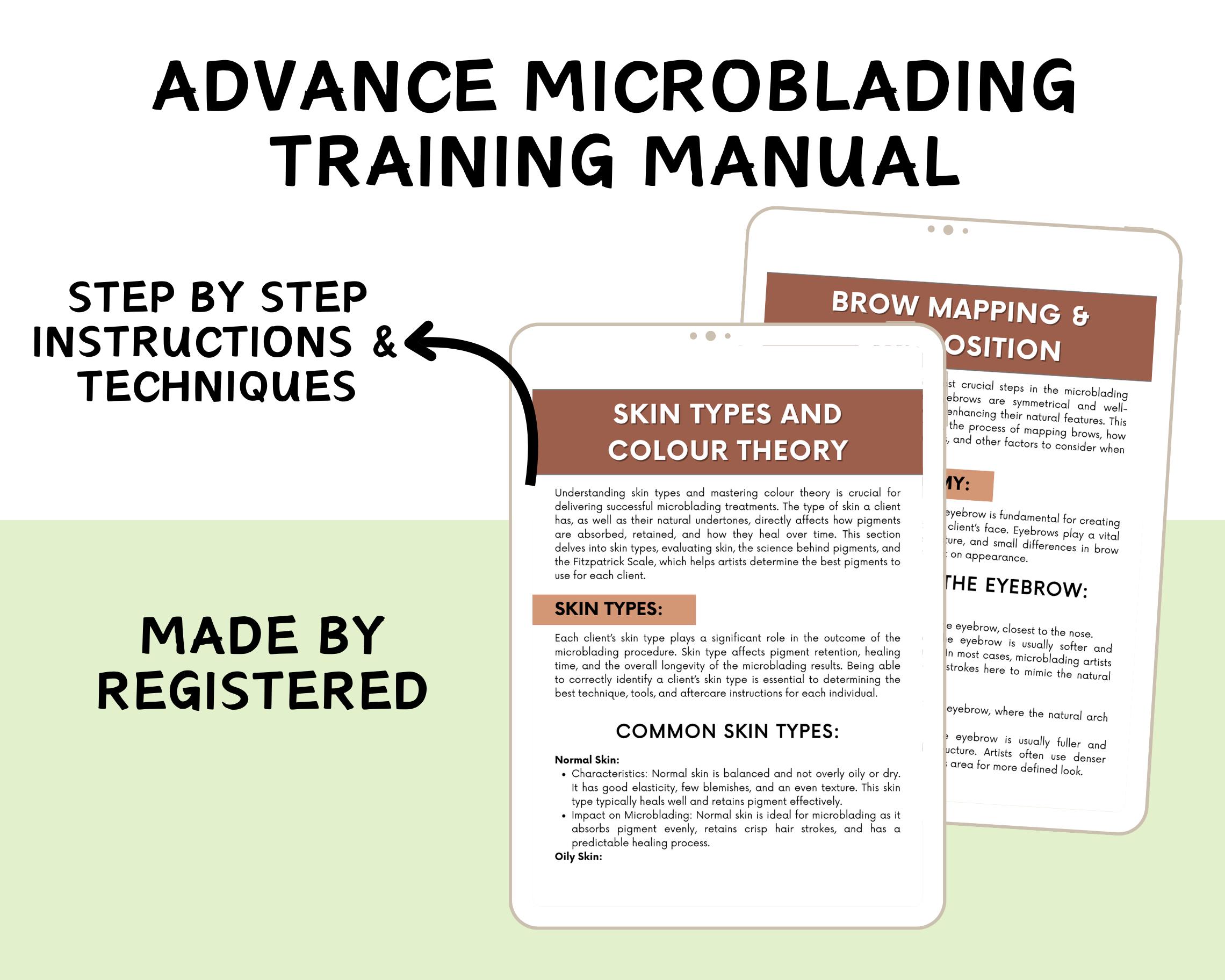 Microblading Training Manual: Eyebrow Tattoo Guide (PDF Ebook) - Etsy