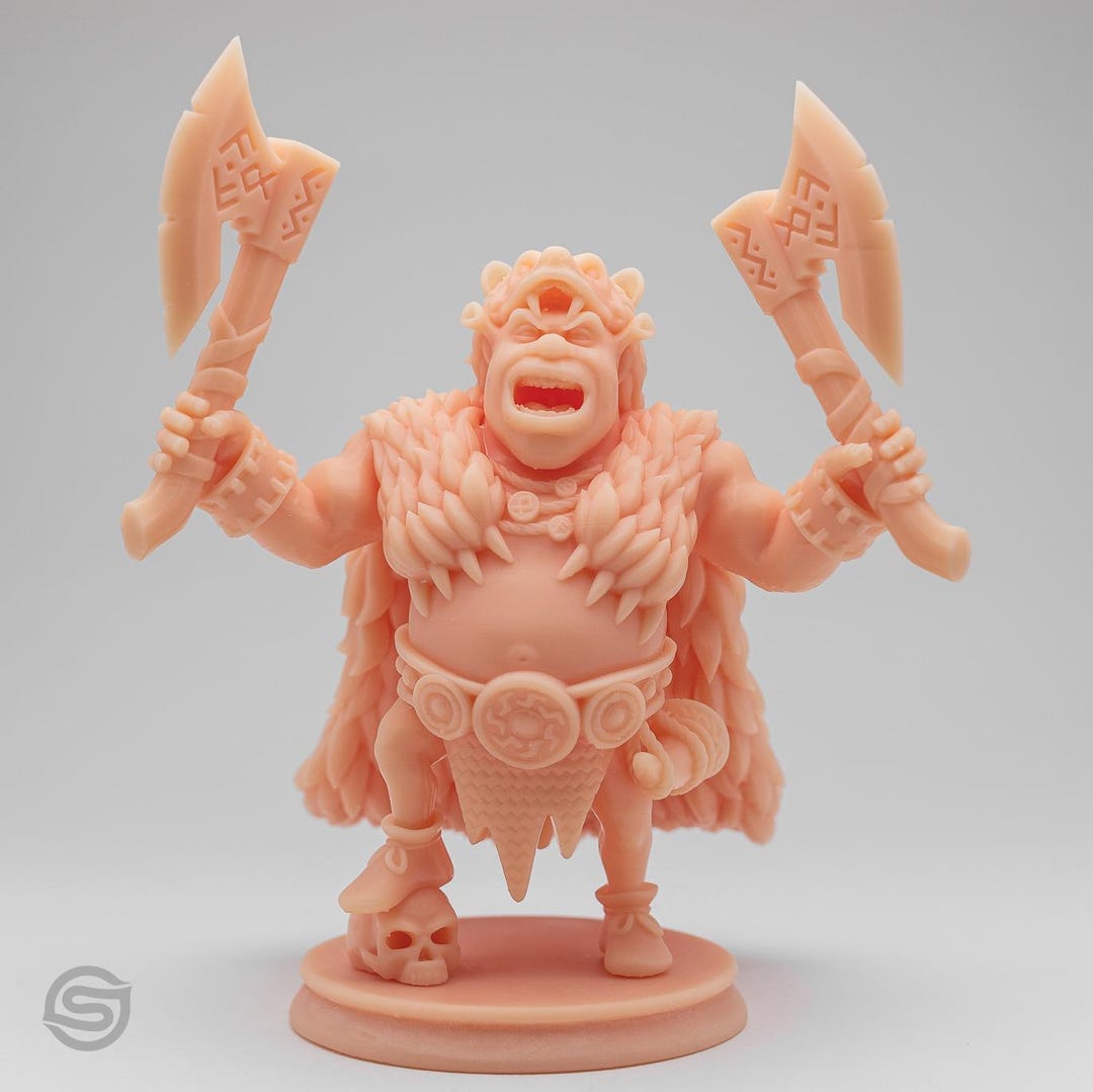 3D Printed Fan Made Shrek Warrior With Dual Axes 1/24 Scale 120mm ...
