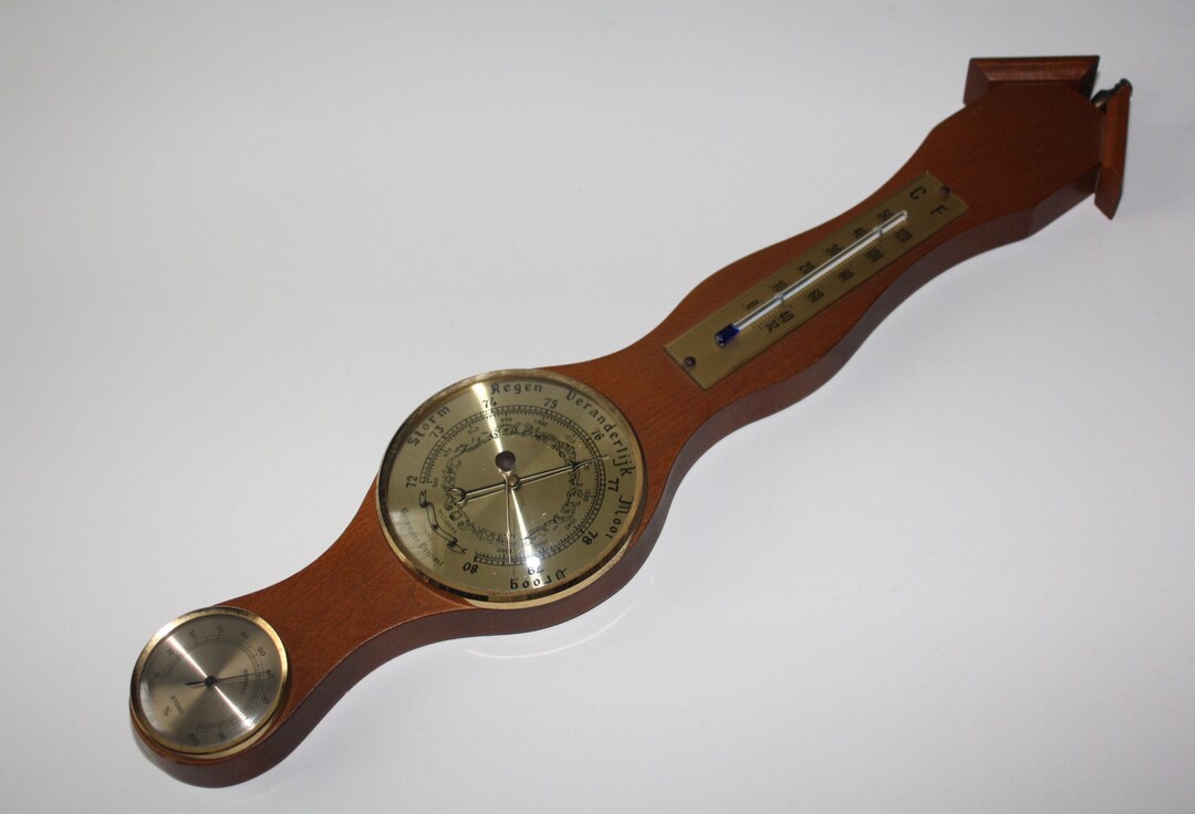 Vintage /netherlands /barometer /hydrometer /thermometer ...