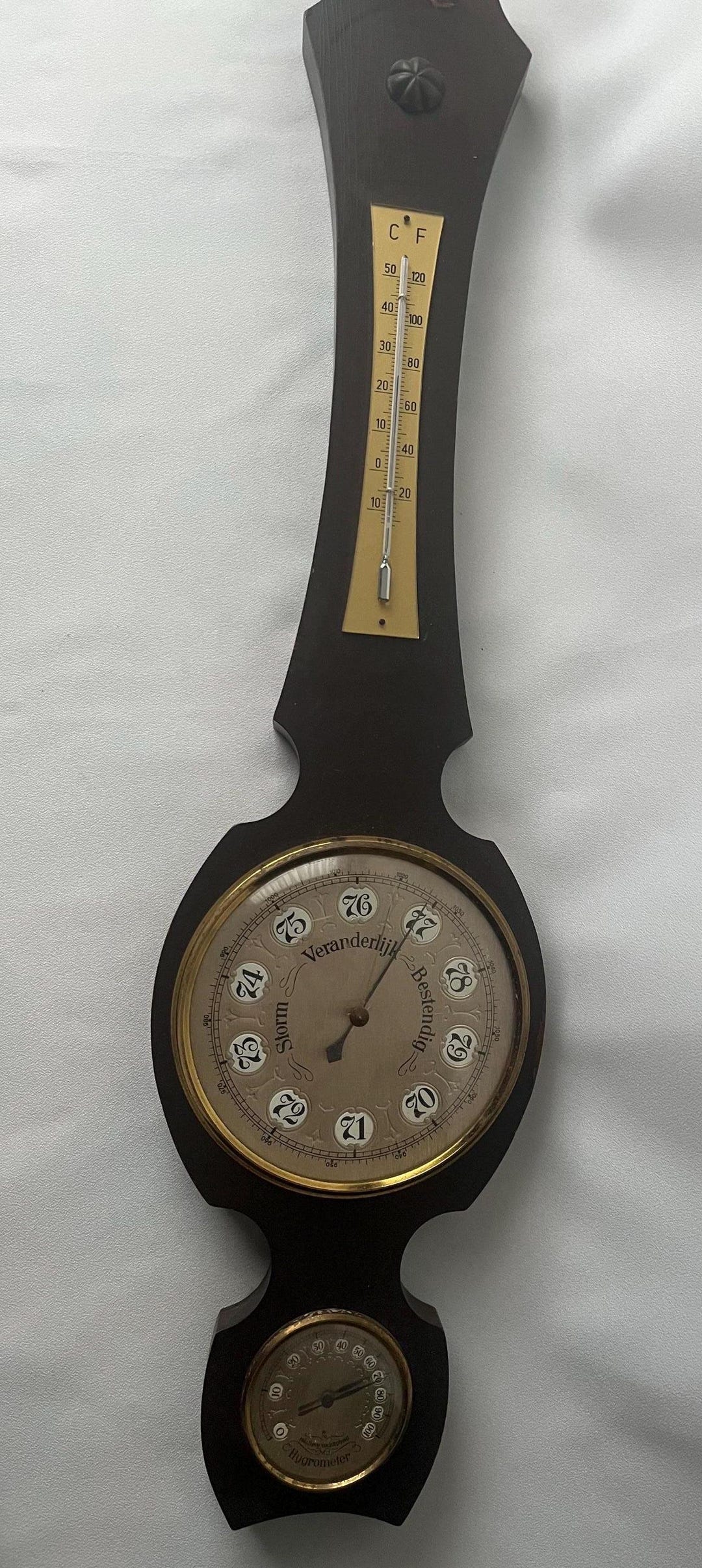 Vintage /netherlands /barometer /hydrometer /thermometer ...