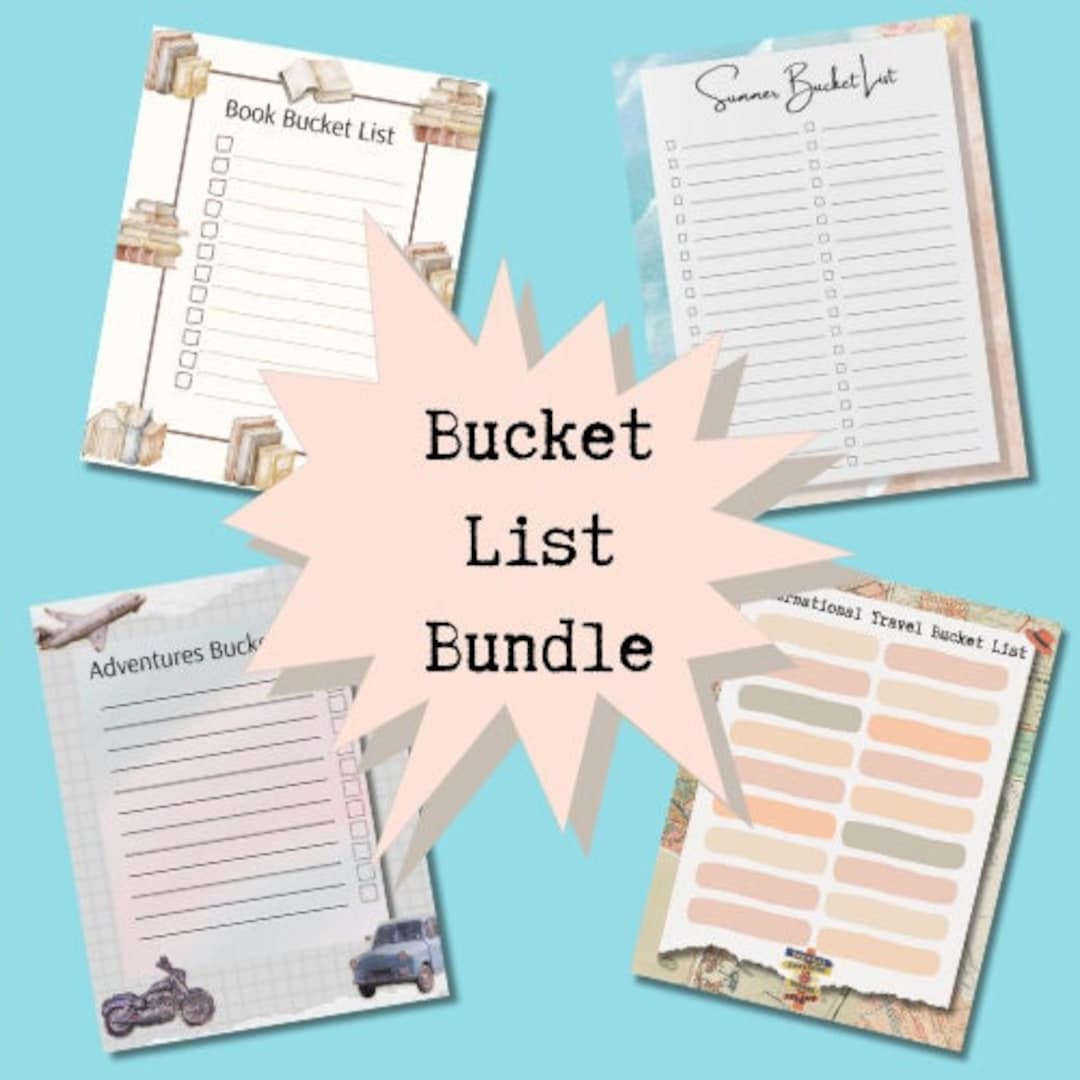 Bucket List Bundle | Summer Bucket List | Adventure Bucket List ...