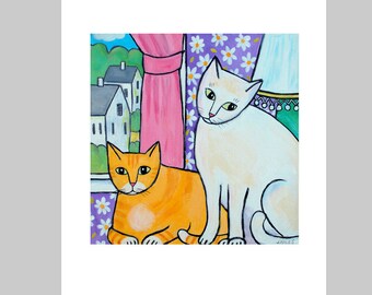 Whimsical art that celebrates life with pets. by JenNilesArt