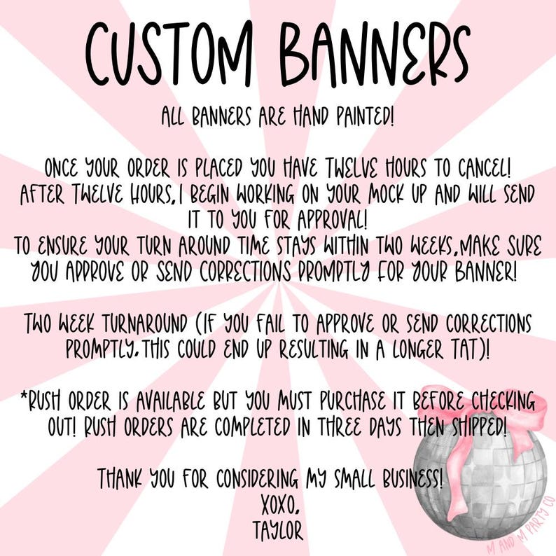 Hand Painted BOW BIRTHDAY Party Banner - Kraft Paper - Halloween Banner ...