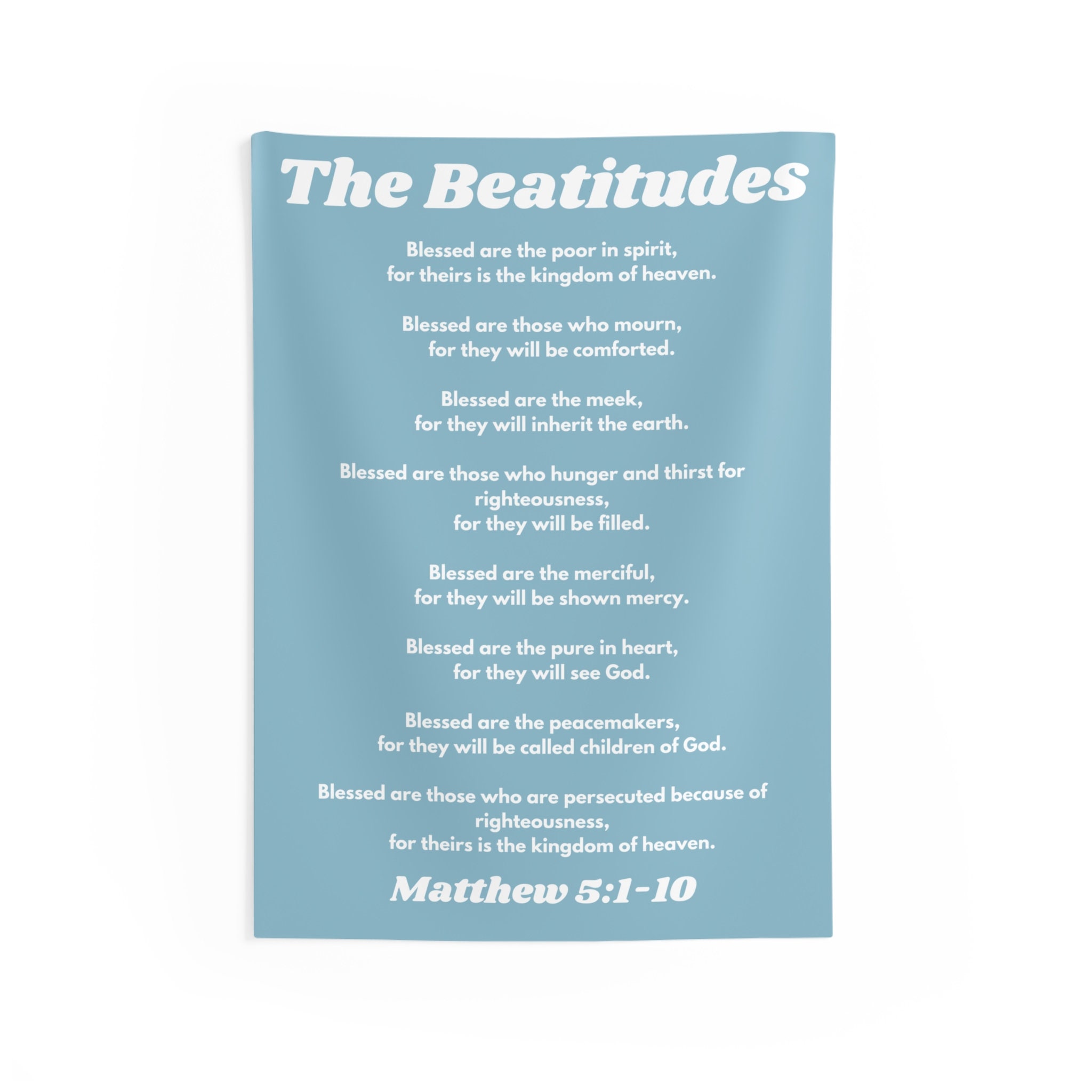 The Beatitudes Christian Wall Hanging, Christian Tapestry, Woven Wall ...